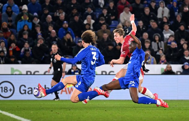 '금쪽이들 터졌다!' 맨유, '호일룬-가르나초 득점포 폭발'→레스터에 3-0 대승···토트넘 제치고 13위 도약+리그 4G 무패[EPL 리뷰] : 네이트 스포츠