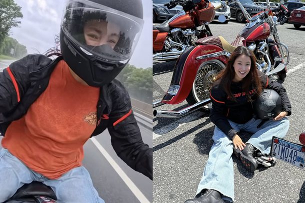 '임신 7개월' 이시영, 터프한 태교…200km 바이크 투어[SNS는 지금] : 네이트 연예