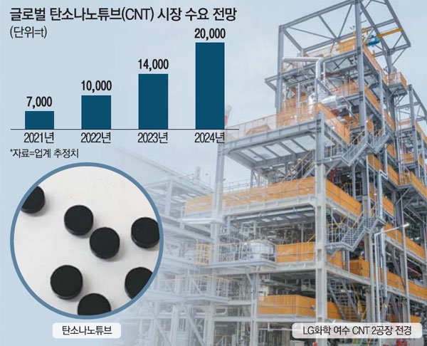 LG화학 '꿈의 신소재' CNT 강자 노린다 : 네이트 뉴스