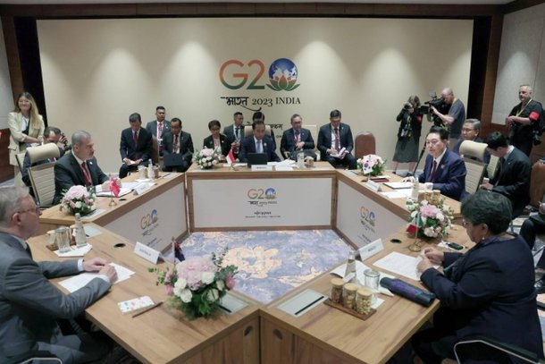 '녹색사다리'에 4000억 쾌척 尹, G20 뉴델리서 무슨 일… : 네이트 뉴스