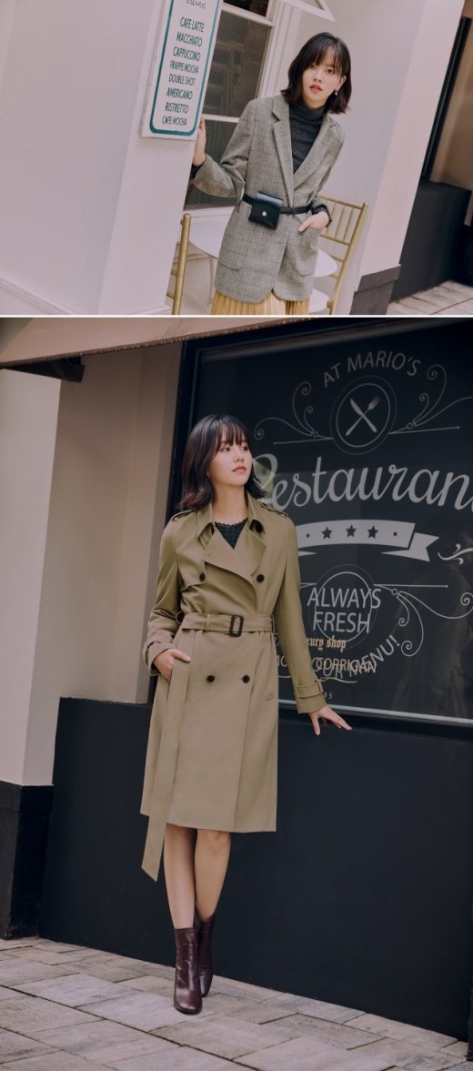 숲, 김소현과 함께한 19FW 광고 공개…트렌치코트 스타일 제안 : 네이트 뉴스