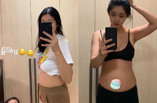 김빈우, 다이어트 전후 사진 공개…" 75kg 몸무게→55kg 유지" : 네이트 연예