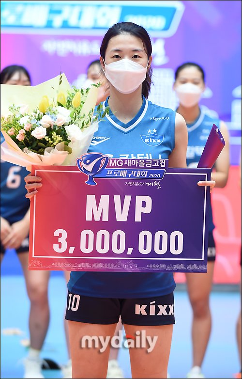 GS 강소휘, 2020 KOVO컵 MVP 등극…김연경 MIP : 네이트 뉴스