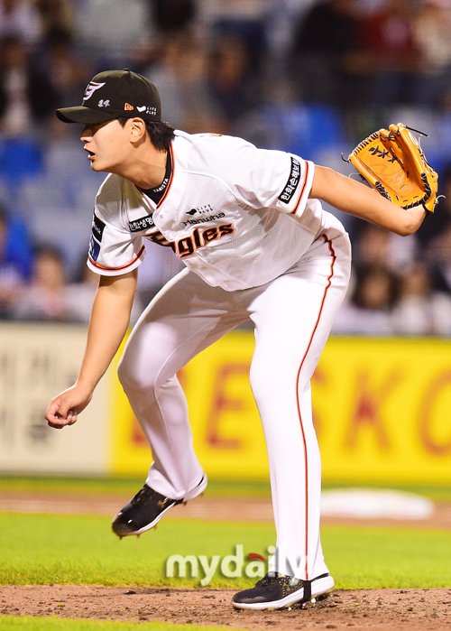 [MD포토] 한화 김서현 '오늘도 159km 뿌린다' : 네이트 스포츠