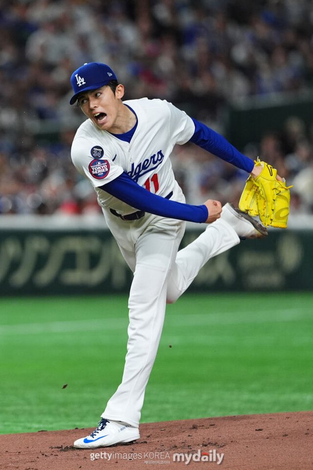 '최고 161.7km 쾅!' 도쿄돔 술렁이게 만든 퍼펙트괴물의 초강속구…하지만 '볼볼볼볼볼' 숙제 명확했다 [MD도쿄] : 네이트 스포츠