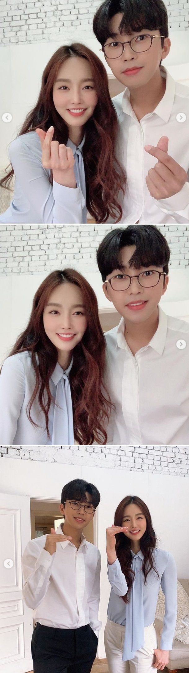 '미코 진' 김유미, 임영웅과 밀착 '손 하트'…"건강하고 행복하자" : 네이트 연예