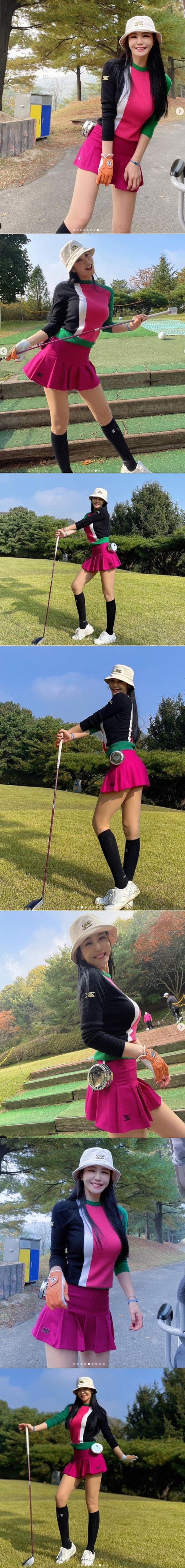 강예빈 골프장서 최고 글래머 인증…이런 몸매 반칙이다 네이트 연예