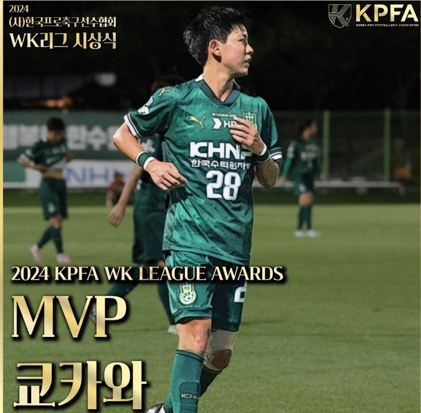 쿄카와, 선수들이 직접 뽑은 WK리그 MVP…신인상은 이은영 : 네이트 스포츠