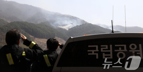 지리산까지 번질라…산불 지켜보는 지리산국립공원공단 관계자들 : 네이트 뉴스
