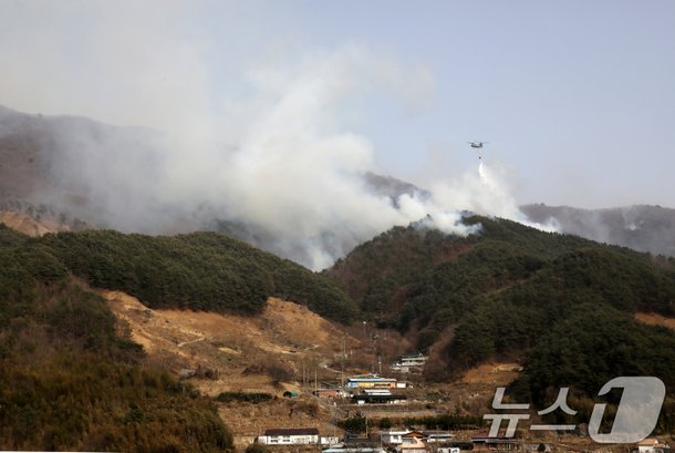 '지리산 200m까지 접근'…산청·하동 산불 확산 방지 총력 : 네이트 뉴스