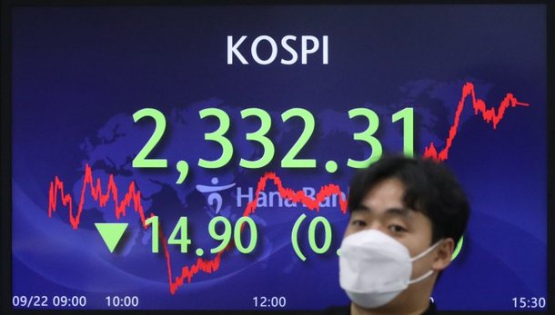 코스피, FOMC 여파로 0.63% 하락…2330선 마감 : 네이트 뉴스