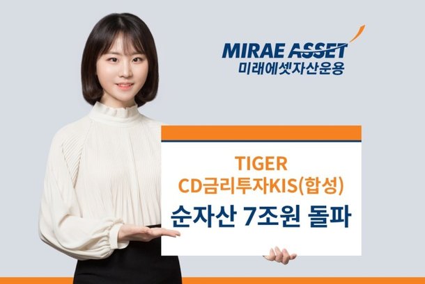 미래에셋, TIGER CD금리투자KIS ETF 순자산 7조 돌파 : 네이트 뉴스