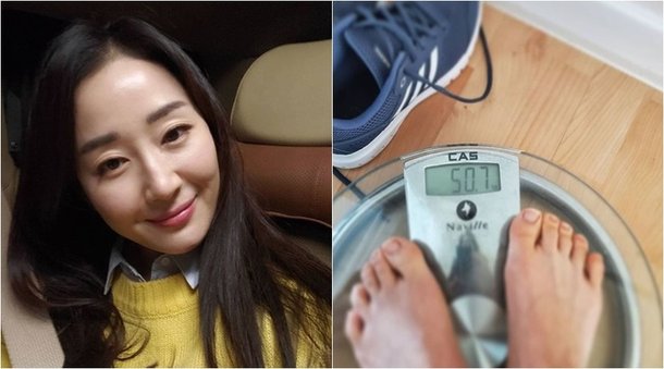 김경화, 몸무게 50.7kg 인증 "처음 보는 숫자…근육이 빠졌나?"[SNS★컷] : 네이트 연예