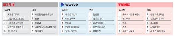 OTT 분야별 TOP5 : 네이트 뉴스