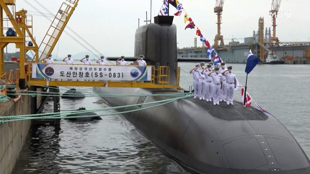 'SLBM 장착' 첫 독자개발 3천 톤급 잠수함 '도산안창호함' 취역 : 네이트 뉴스
