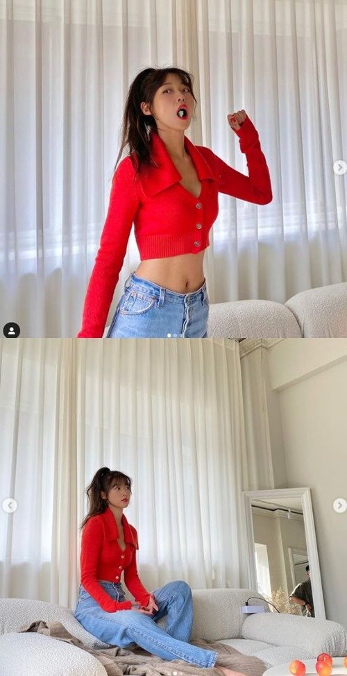 AOA 설현, 탄탄 복근+잘록 개미허리…섹시한 건강美 폭발[M+★SNS] : 네이트 연예