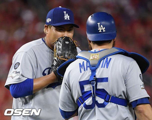 '단짝' 마틴 극적인 역전 2루타…류현진 패전→승리 요건 : 네이트 스포츠