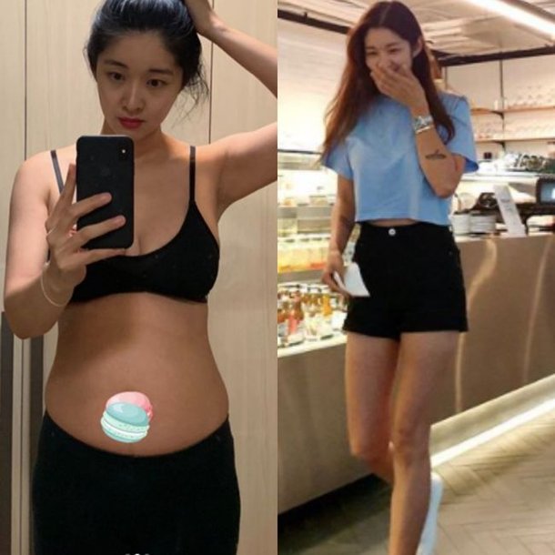 김빈우, 75kg→55kg 다이어트 전후 사진 공개 "유지하는 중"[★SHOT!] : 네이트 연예