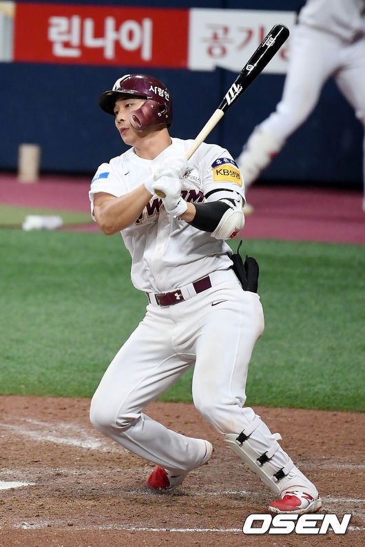 [사진]김하성, KBO리그 역대 97번째 500타점 기록 : 네이트 스포츠