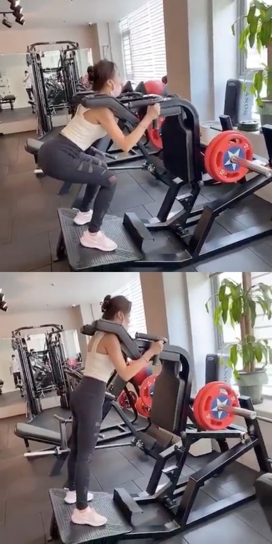 '레이먼킴♥' 김지우, 중량 50kg도 거뜬한 헬스여신…"오늘부터 홈트"[★SHOT!] : 네이트 연예