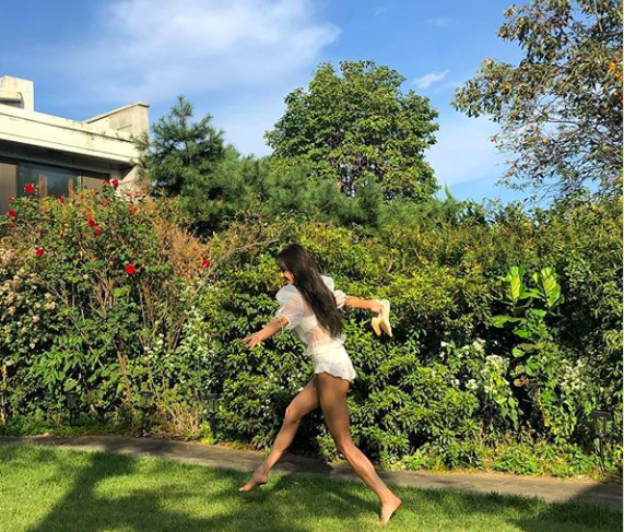 48.6kg 김지우, 말근육 각선미…운동을 얼마나 한거야[★SHOT!] : 네이트 뉴스