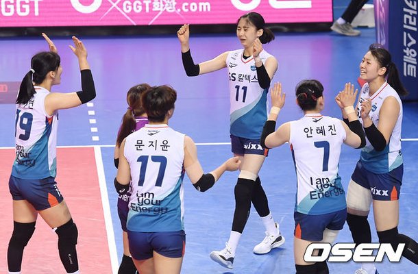 [사진]2연승 GS칼텍스,'IBK잡고 2위 수성' : 네이트 스포츠