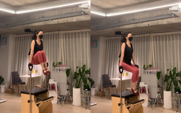 윤세아, 이렇게 말랐는데 코어힘 실화? 45kg을 팔로 버티네 [★SHOT!] | 네이트 연예