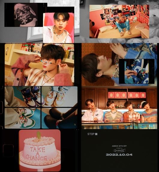 AB6IX, 새 앨범 'TAKE A CHANCE' 무드 프리뷰 공개…레트로 키치 : 네이트 연예