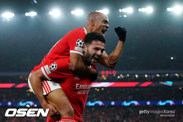 '하무스 2G 1AS' 벤피카, 브뤼헤 5-1 폭격…8강 진출 1호 팀 탄생 : 네이트 스포츠