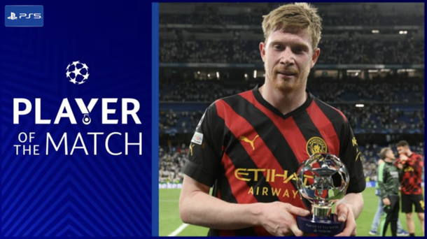 '환상 중거리 골' KDB, 레알전 POTM 선정 [공식발표] : 네이트 스포츠