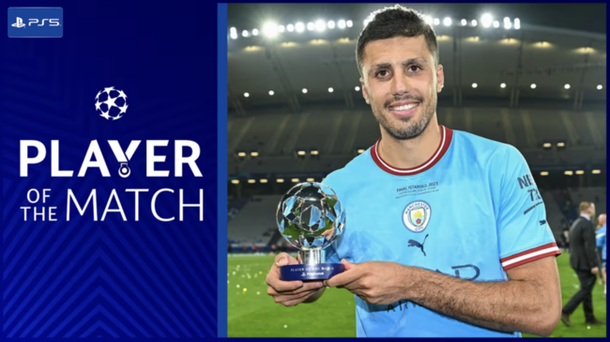 '결승골+패스성공률 92%' 로드리, UCL 결승전 POTM [공식발표] : 네이트 스포츠