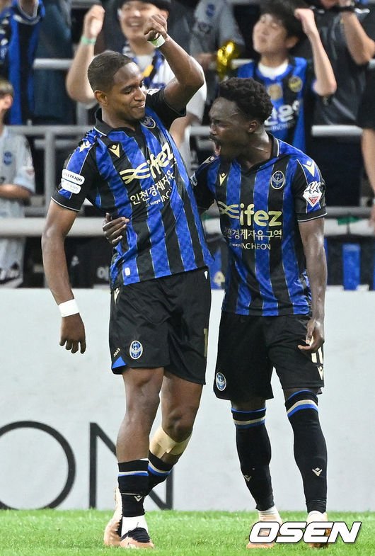 '제르소·에르난데스 1G 1AS' 인천, 대전 2-0 제압…시즌 첫 연승 질주 : 네이트 스포츠