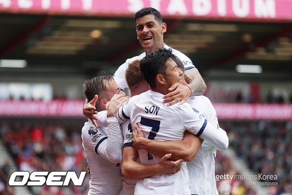 '메디슨 데뷔골+SON 추가골 기점' 토트넘, 본머스 2-0 제압! 개막 후 3G 무패+일단 EPL 1위 마크+히샬리송은 실수연발[경기종료] : 네이트 스포츠