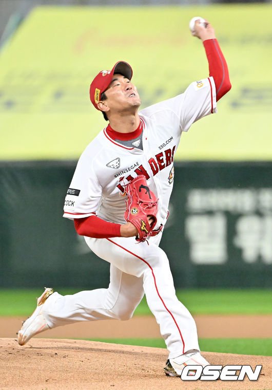 [사진]준PO2, SSG 선발 김광현 : 네이트 스포츠