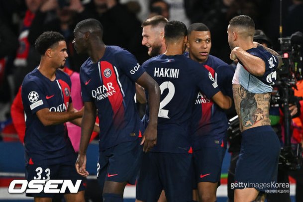 '물올랐다' 이강인 UCL 데뷔골 폭발! PSG, AC밀란에 3-0 완승…'죽음의 조' F조 1위로 : 네이트 스포츠