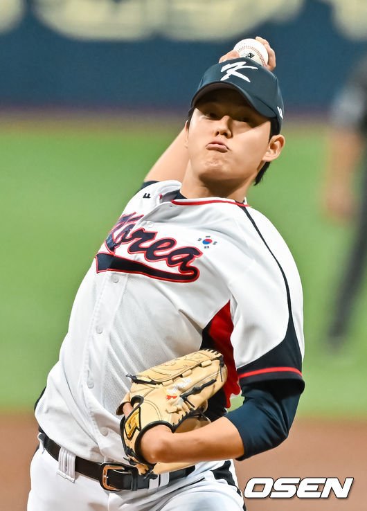 '항저우 AG 금메달→한 달 만에 실전' APBC 에이스, 홈런 포함 3이닝 1실점…류중일호, 상무 상대 10-3 대승 [대구 리뷰] : 네이트 스포츠