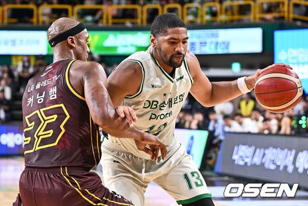 'DB 선두질주 일등공신' 디드릭 로슨, 3시즌 만에 외국선수로서 '라운드 MVP' 수상 쾌거 : 네이트 스포츠