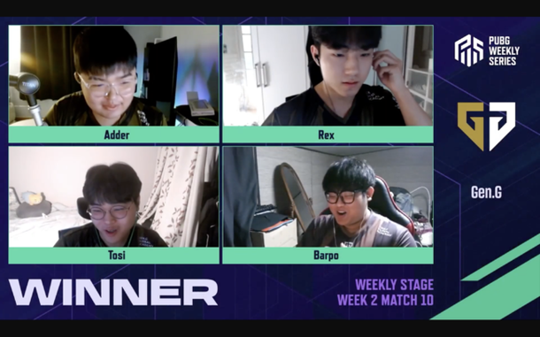 [PWS] '배그 명가의 자존심'…젠지, GNL 따돌리고 2주차 1위 : 네이트 스포츠