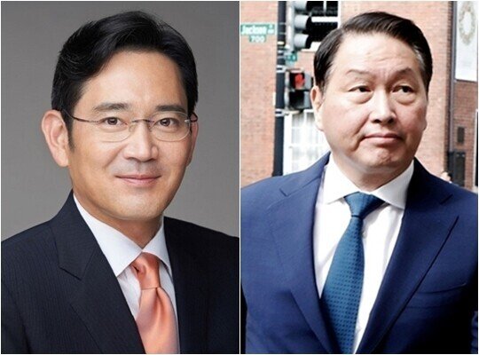 The chairmen of eight groups, including Lee Jae-yong, Choi Tae-won ...