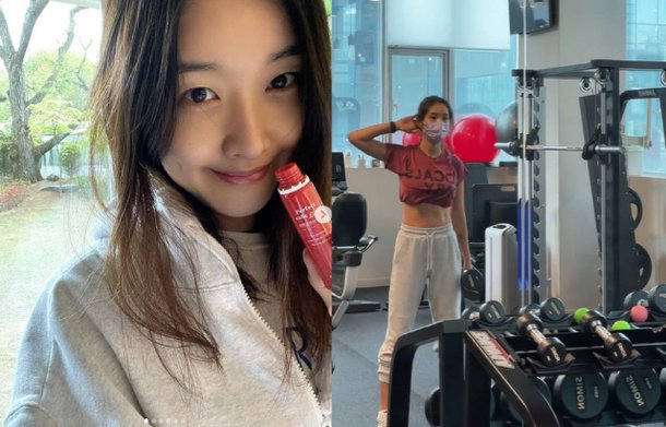 "운동하는 애둘맘" 김빈우, '173cm·55kg' 애플힙 유지…자기관리 끝판왕 : 네이트 연예