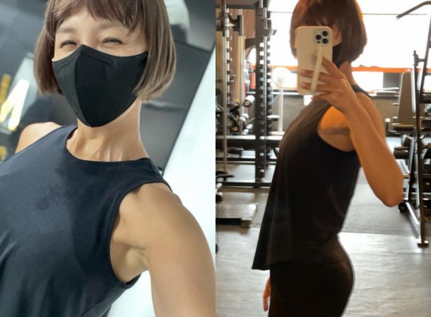 '173cm·56kg' 최은경 "큰 근육 쓰니 입에 쇠 냄새 나"…49세 중 '최강 몸매' : 네이트 연예