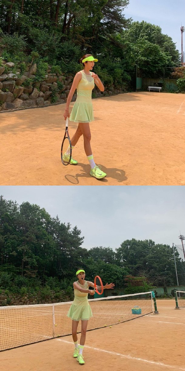 '175cm·53kg' 전미라, 끝없는 다리길이 '머선 129'…테니스복 모델인 줄 : 네이트 연예