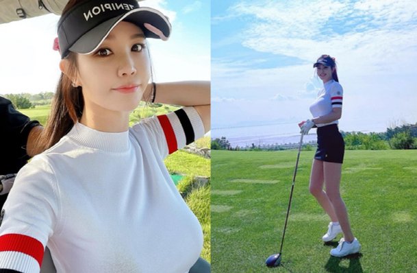 '170cm·49kg' 강예빈, 볼륨감에 각선미까지 완벽…골프장에 뜬 여신 : 네이트 연예
