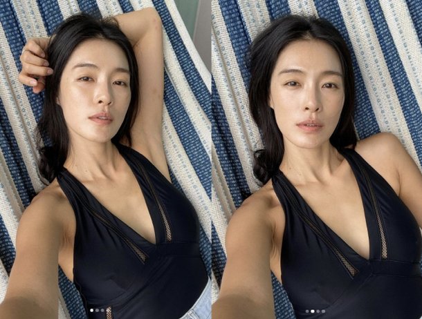 '168cm·50.3kg' 가희, 누워 있어도 이 몸매가 유지 되네…선베드 위 '발리 여신' : 네이트 뉴스