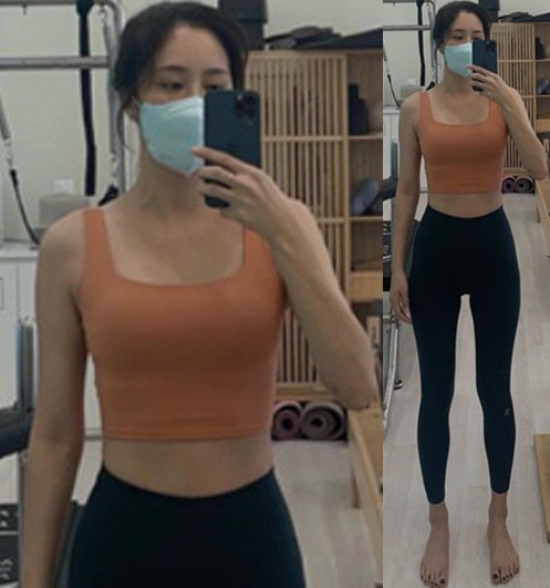 '173cm·55kg' 장가현, 브라톱만 입고 몸매 자랑…가장 섹시한 '돌싱' : 네이트 연예