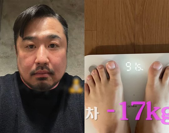 '이은형♥' 강재준, 다이어트 7주 만에 -17kg 성공 "목표까지 8kg 남아" ('기유TV') : 네이트 연예