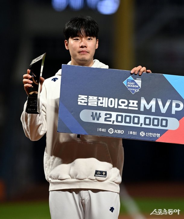김영규, 준PO MVP 선정! [포토] : 네이트 스포츠
