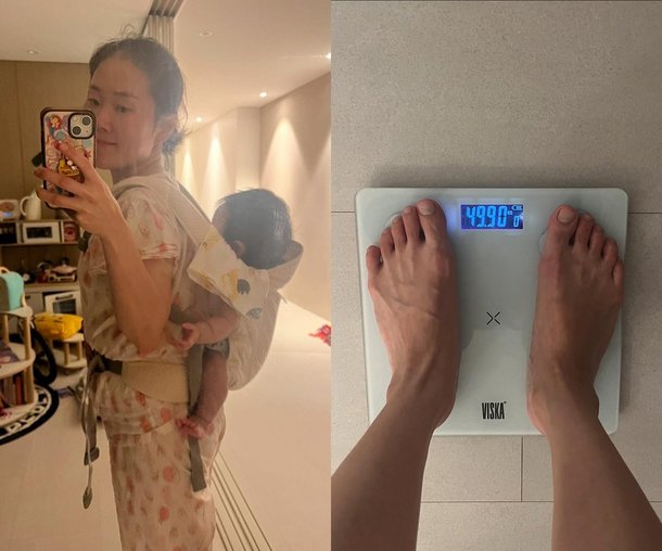 박슬기, 49kg 몸무게 인증…출산 후 다이어트 돌입 [DA★] : 네이트 연예