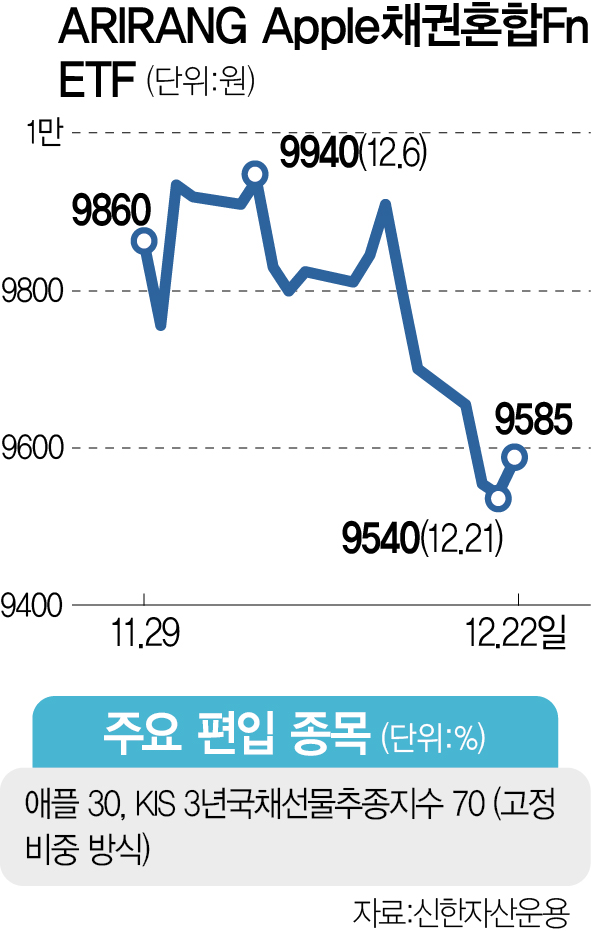 [ETF줌인] 애플과 국고채에 투자하는 ARIRANG Apple채권혼합Fn ETF 주목 : 네이트 뉴스