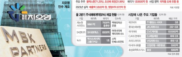 MBK, 2조원에 지오영 인수···올들어 '최대 빅딜' 나왔다 : 네이트 뉴스